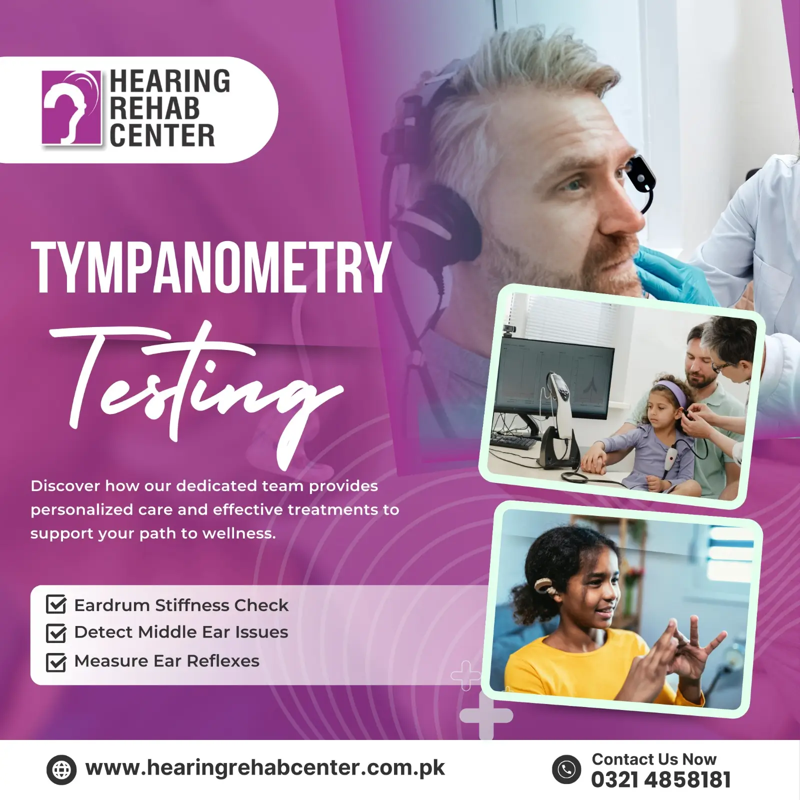 Tympanometry Test Details & Cost in Lahore, Pakistan - HRC